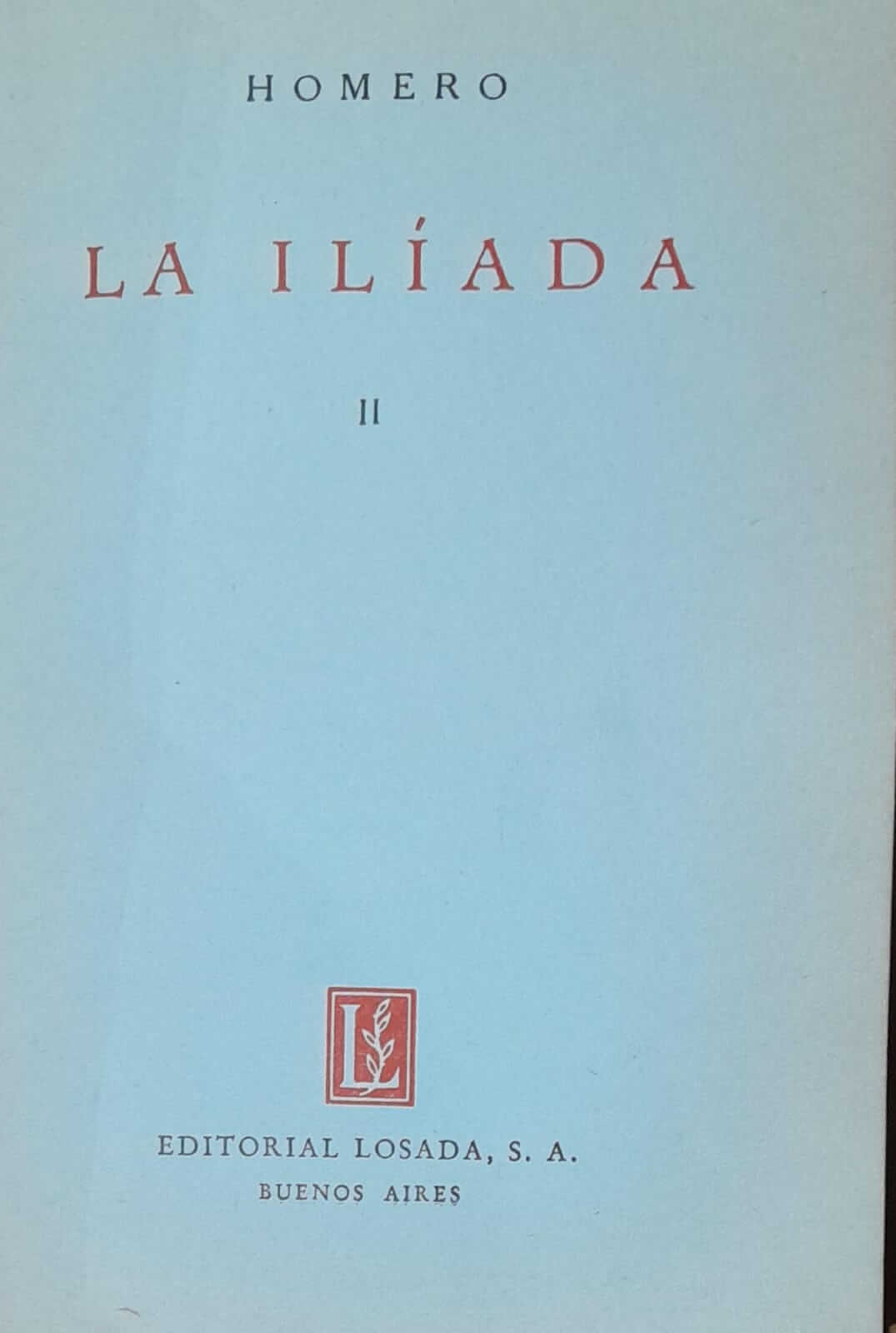 La Iliada Ii | Libropolis Chile